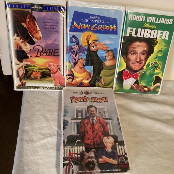 Miscellaneous | Other | Set Of 4 Vhs Tapes Vintage In Original Cases ...